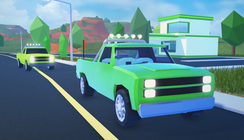 Badimo (Jailbreak)'s tweet - "We're updating FIVE #Jailbreak vehicles ...