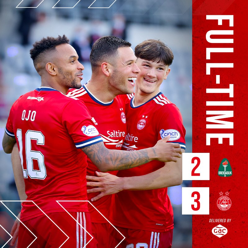 Breidablik 2 - 3 Aberdeen : r/ScottishFootball