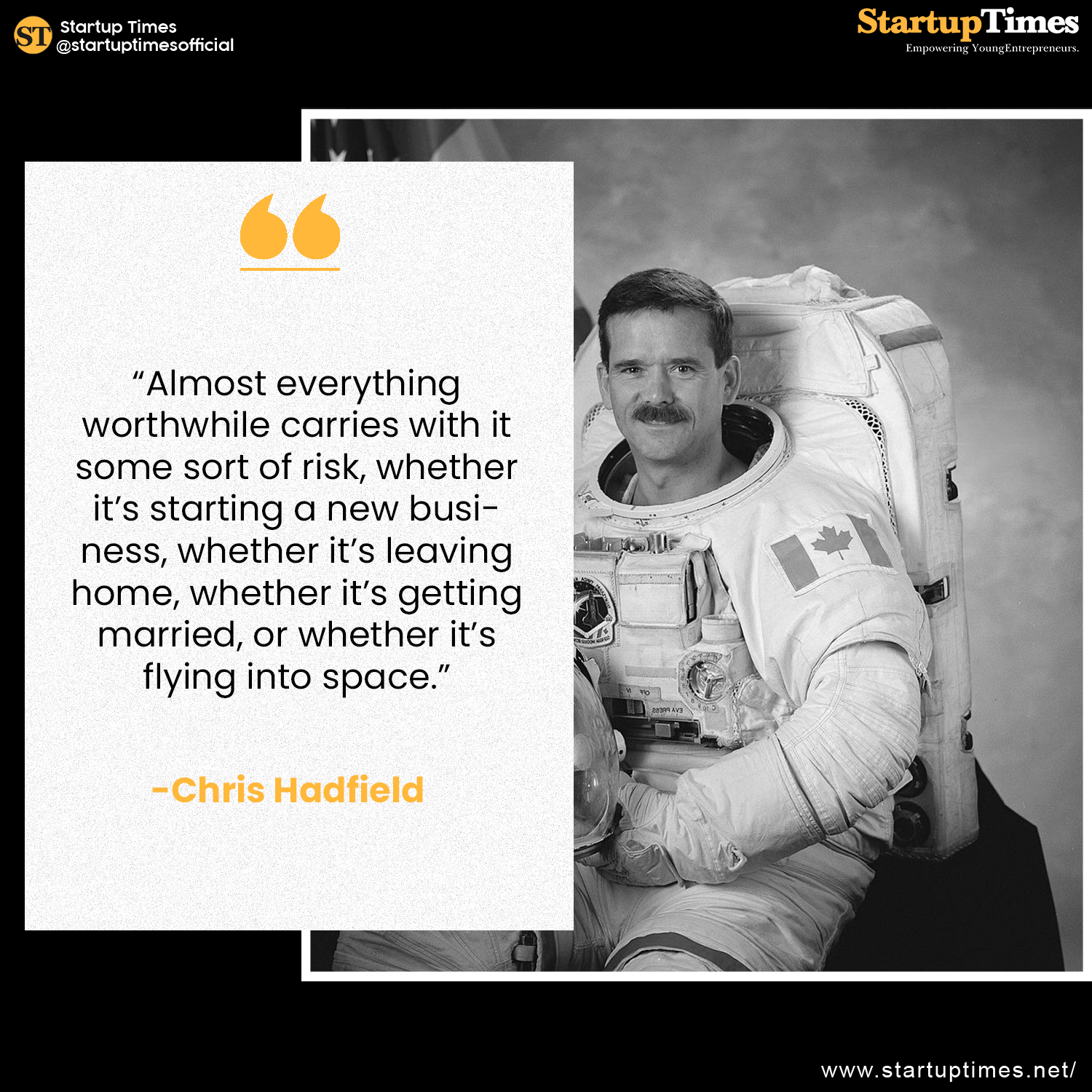 Quotes About Astronaut Hadfield Space