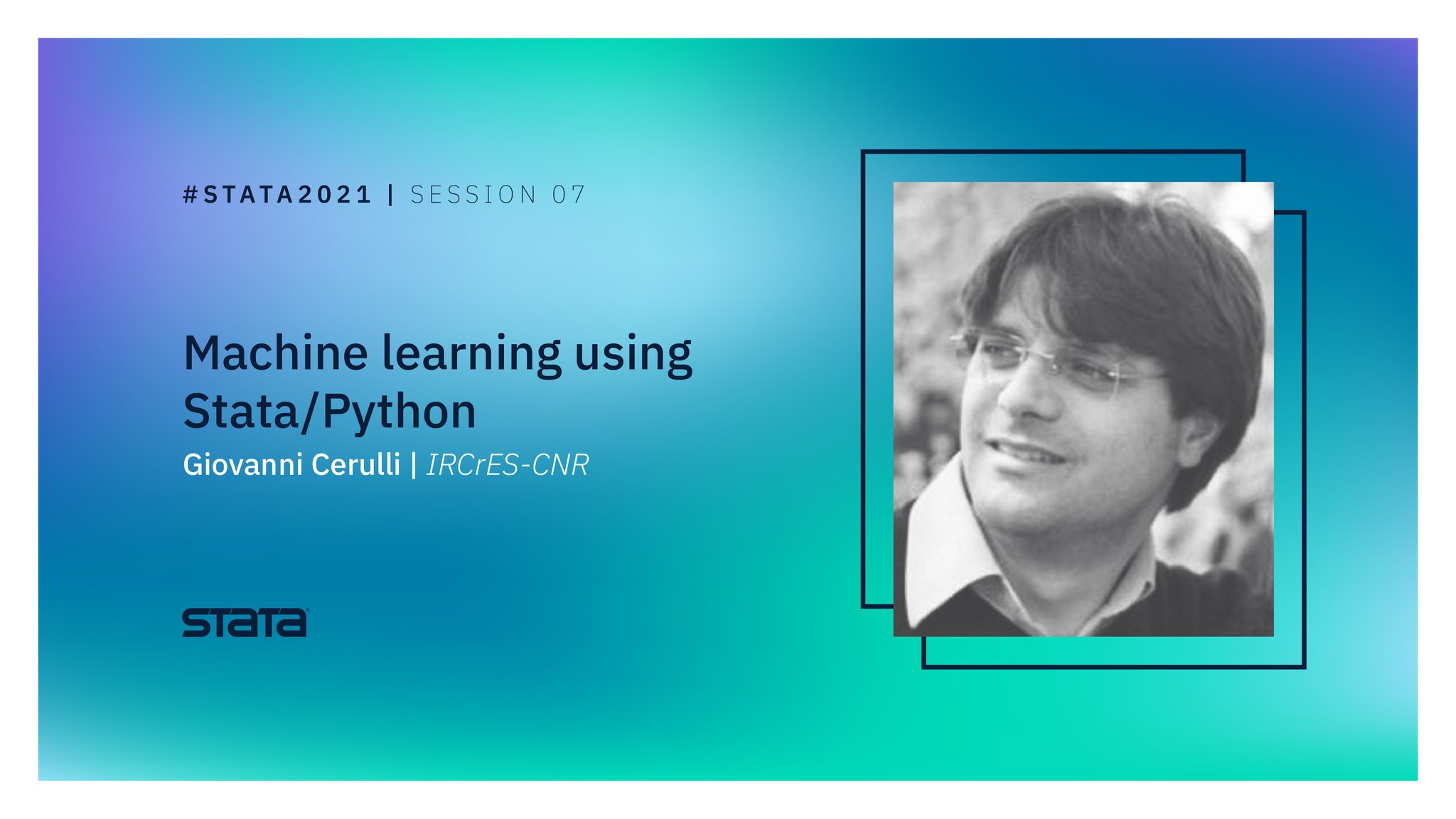 Stata on Twitter: "Giovanni Cerulli (@cerullig) was next up at # ...