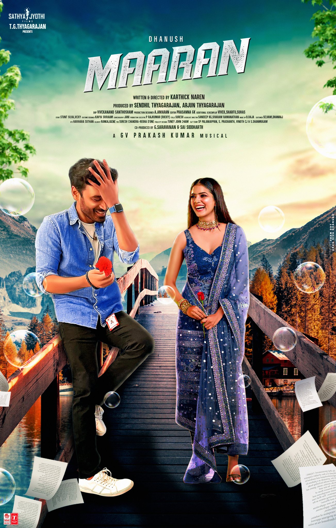 Dhanush In Mariyaan Poster