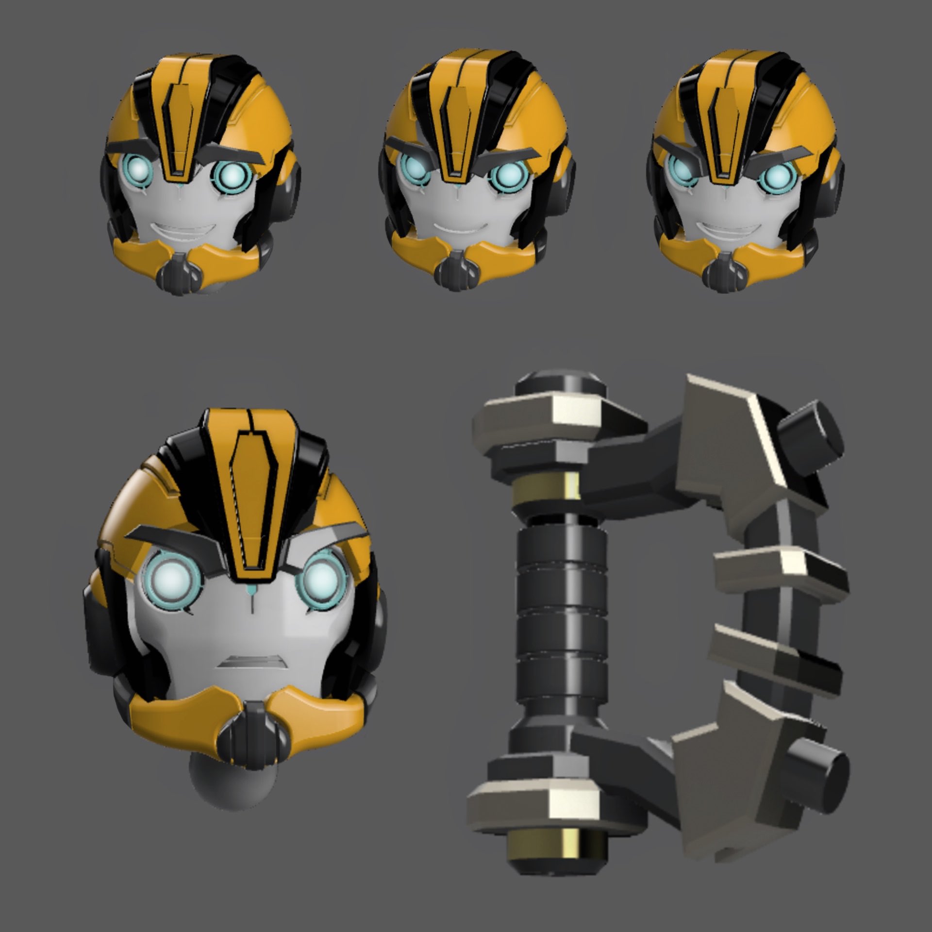 Transformers Prime Bumblebee Face