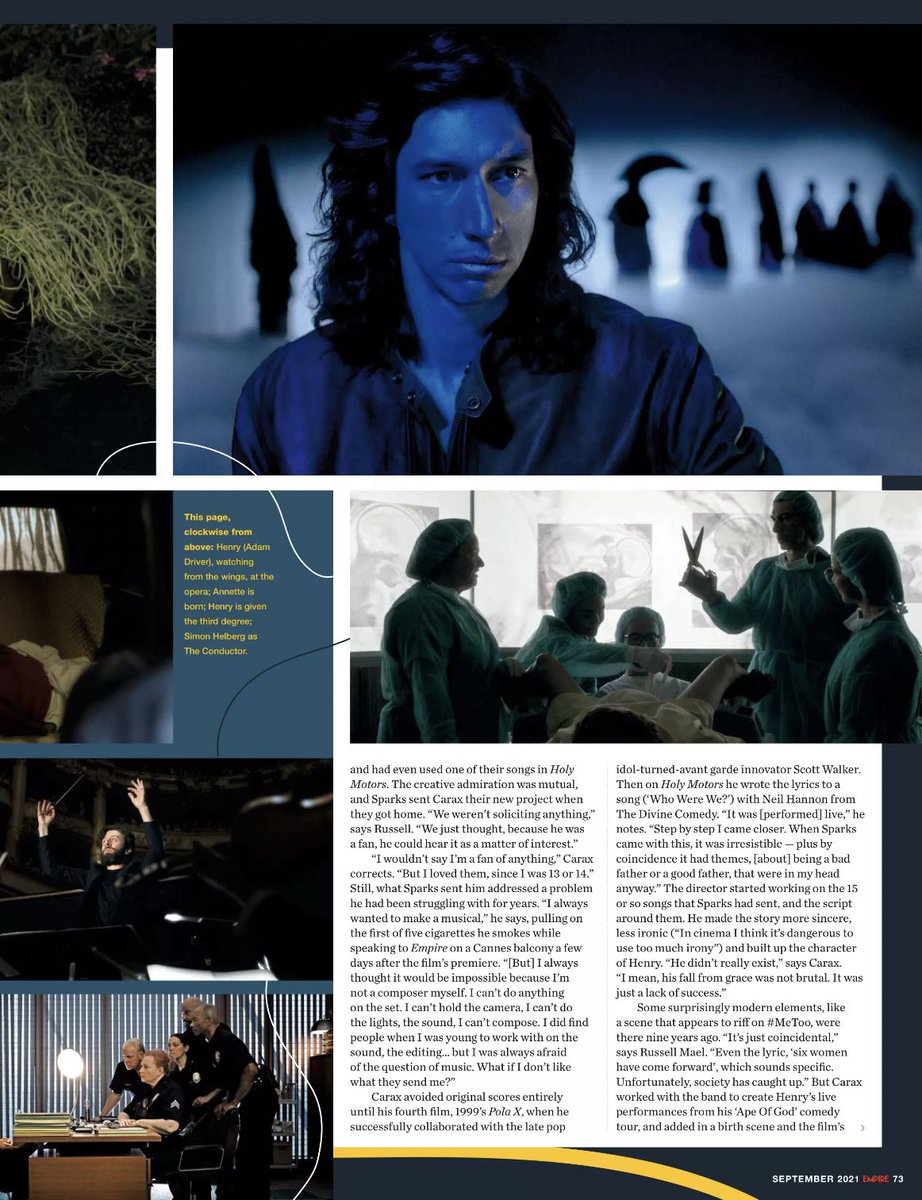 New Adam Driver interview in Empire Magazine's September 2021 issue ...