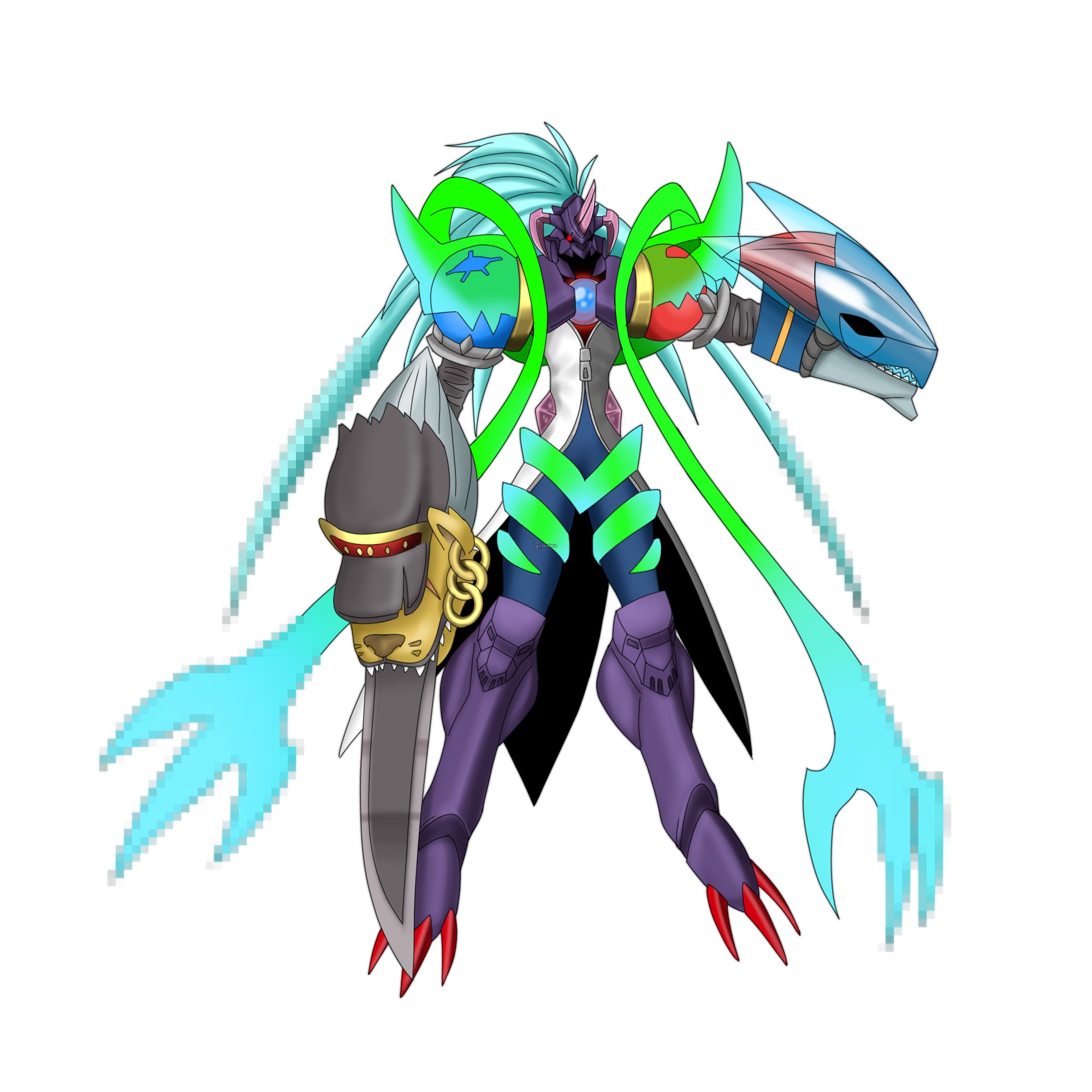 Exveemon And Stingmon Dna Digivolve