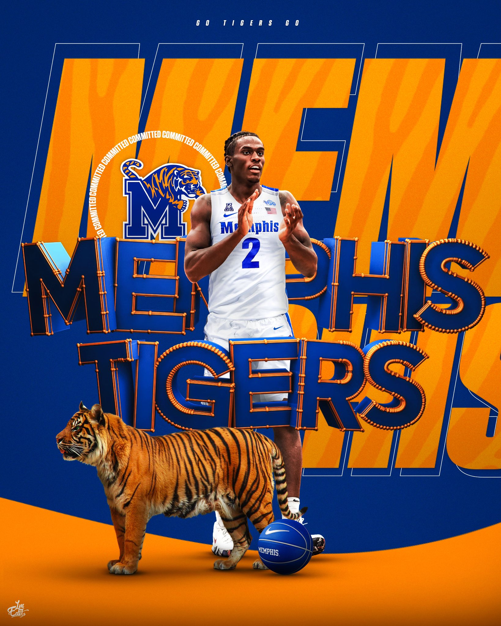 Memphis Tigers Wallpaper By Memphis Tigers 11'' X 20'' Home Of The