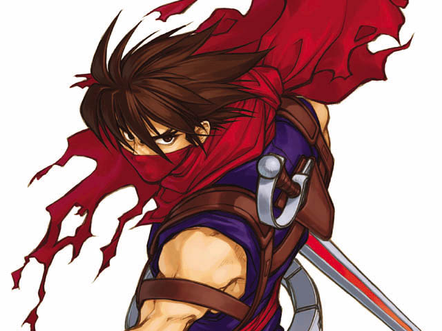 🉐️ Strider Hiryu artwork from Capcom Fighting All-Stars (2003) drawn by ...