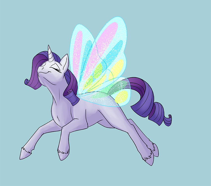 Mlp Rarity With Wings