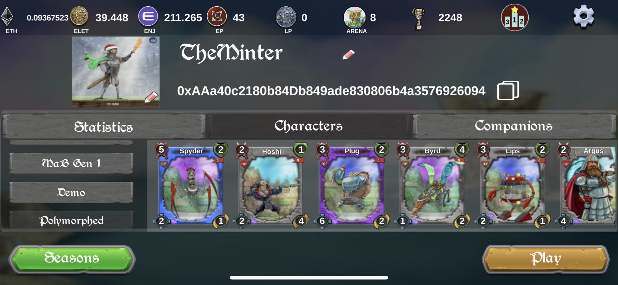 Ether Legends on Twitter: "Update! Ether Legends #blockchain #P2E #tcg just released version 1.3 ...