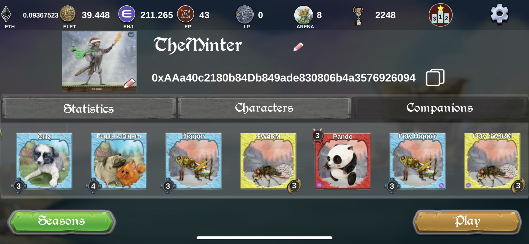 Ether Legends on Twitter: "Update! Ether Legends #blockchain #P2E #tcg just released version 1.3 ...