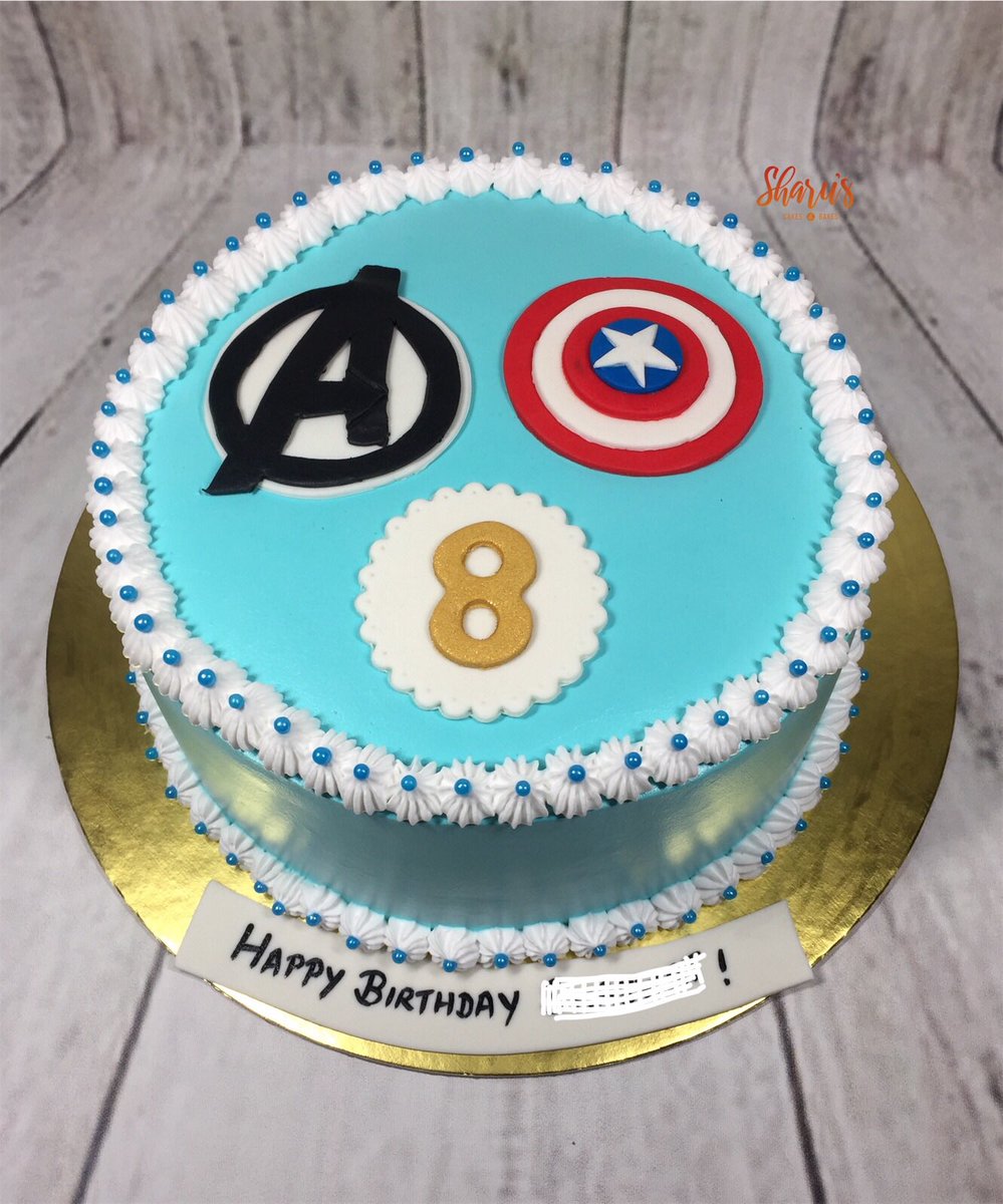 Simple Avengers Cake