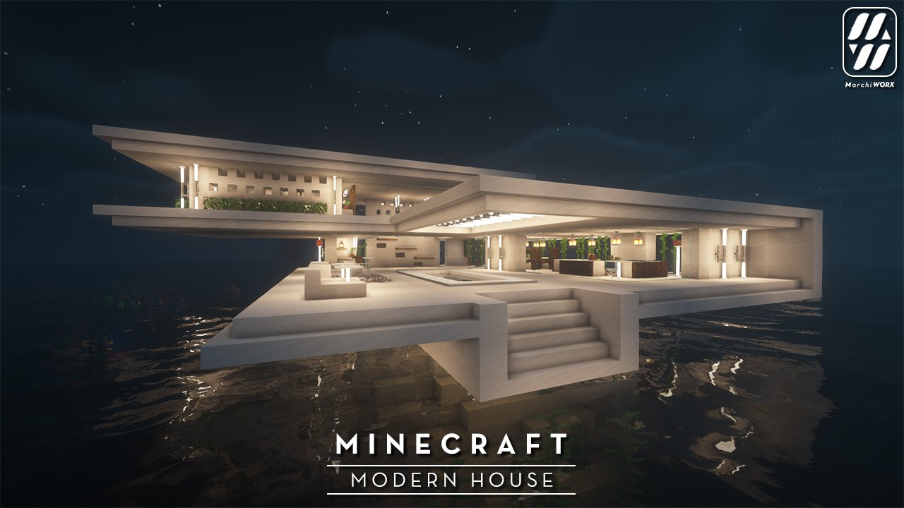 Minecraft Modern House Tutorial