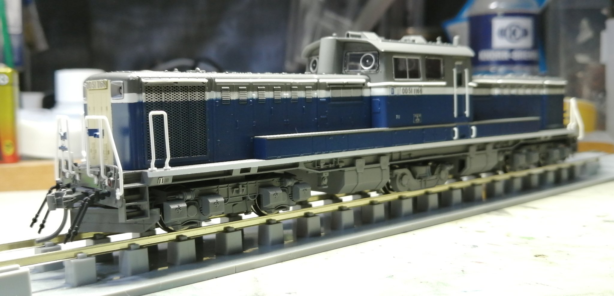 大きなDD51-1166 A更新青を作る / Twitter