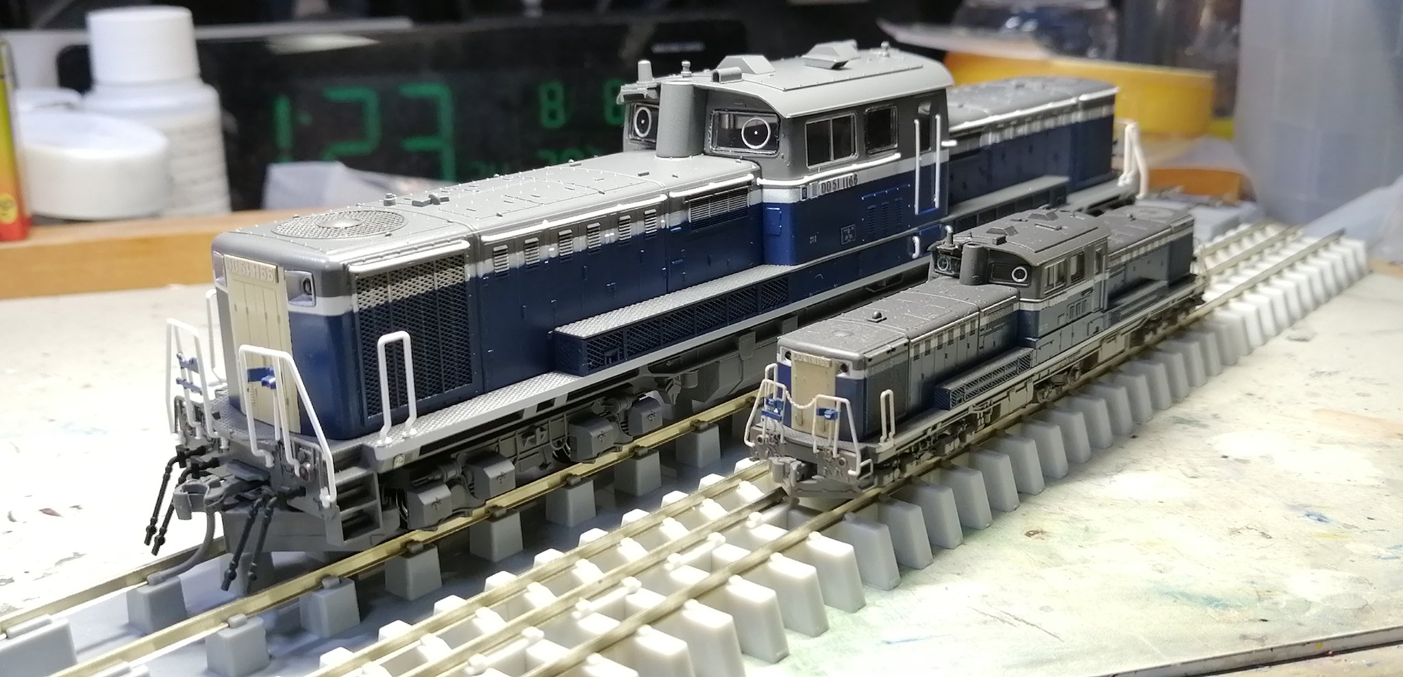 大きなDD51-1166 A更新青を作る / Twitter