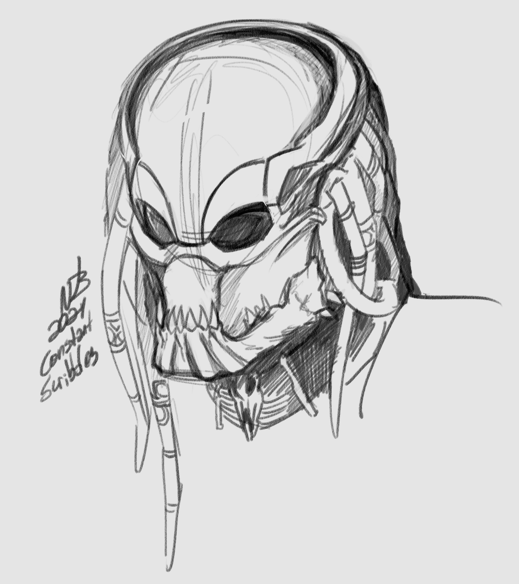 Easy Predator Drawing