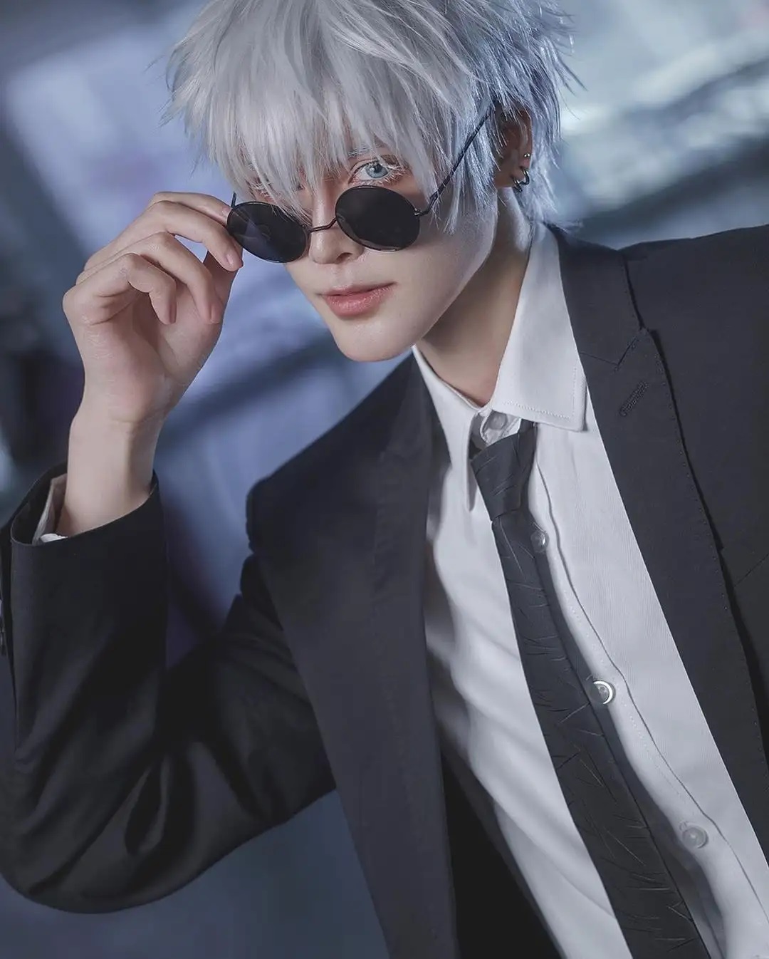 Satoru Gojo Jujutsu Kaisen #cosplay Cowok Anime Tampan,, 41% OFF