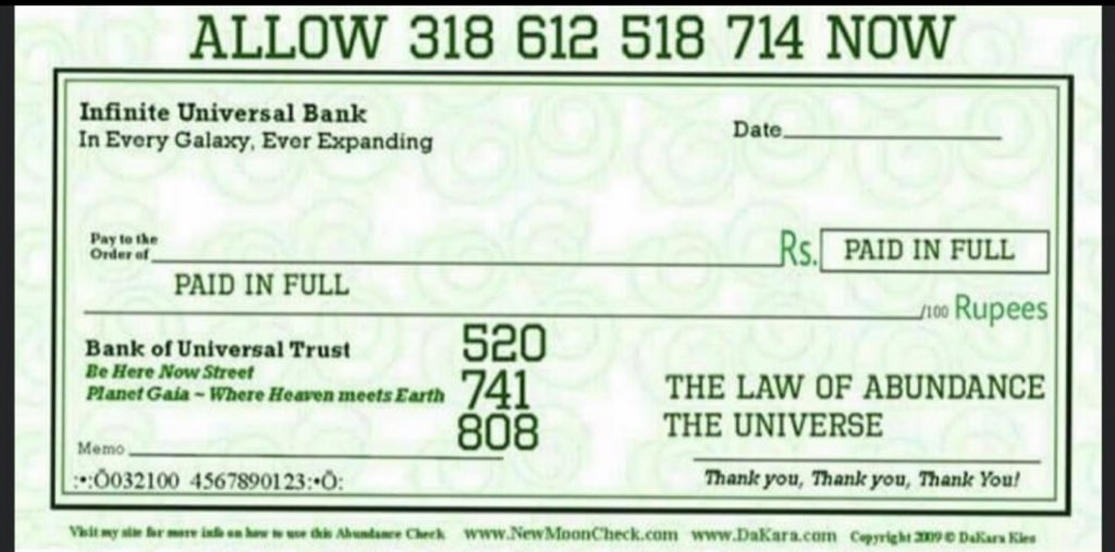 Write A Check For 518