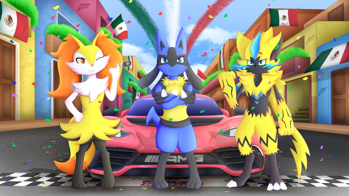 Braixen And Lucario 2600