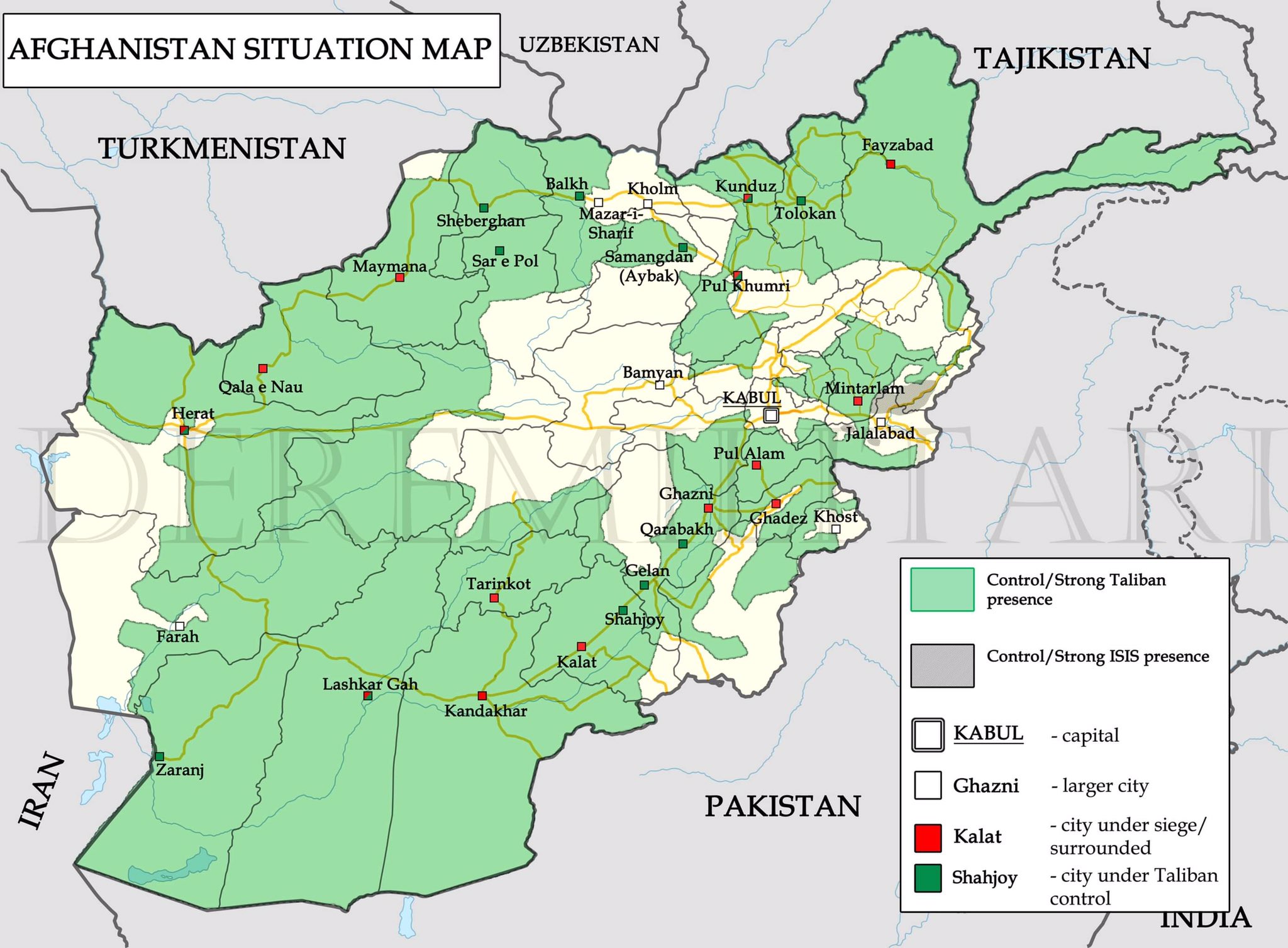 Taliban Map