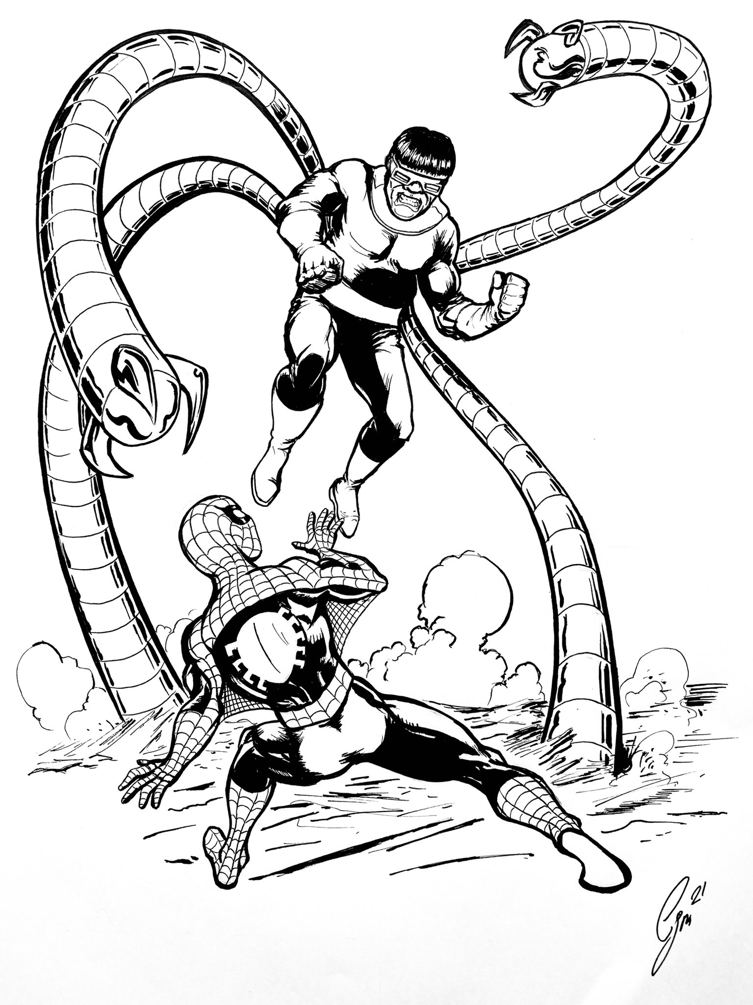 Doctor Octopus Coloring Pages