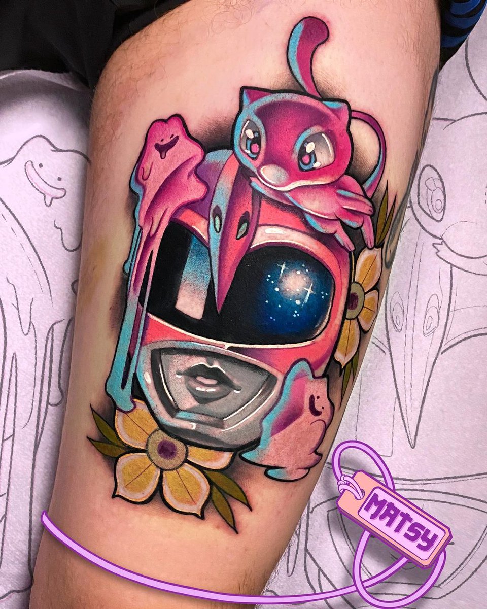 Power Ranger Sleeve Tattoos Barber DTS On X: "Pink Pokémon Power