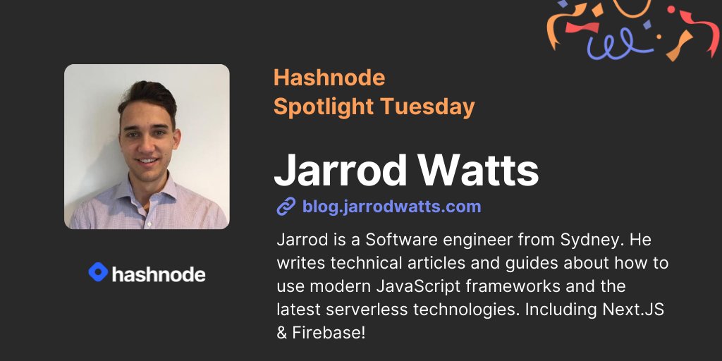 Jarrod Watts (@jarrodWattsDev) | Twitter