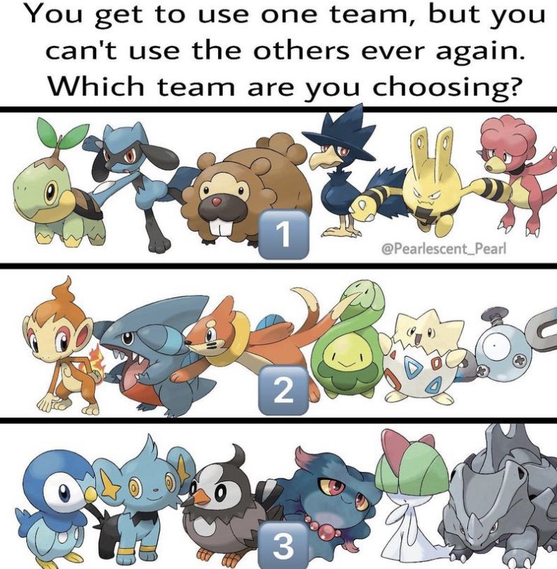 ポケモン「So, which Sinnoh team will you choose? 」|Touya! ★の漫画