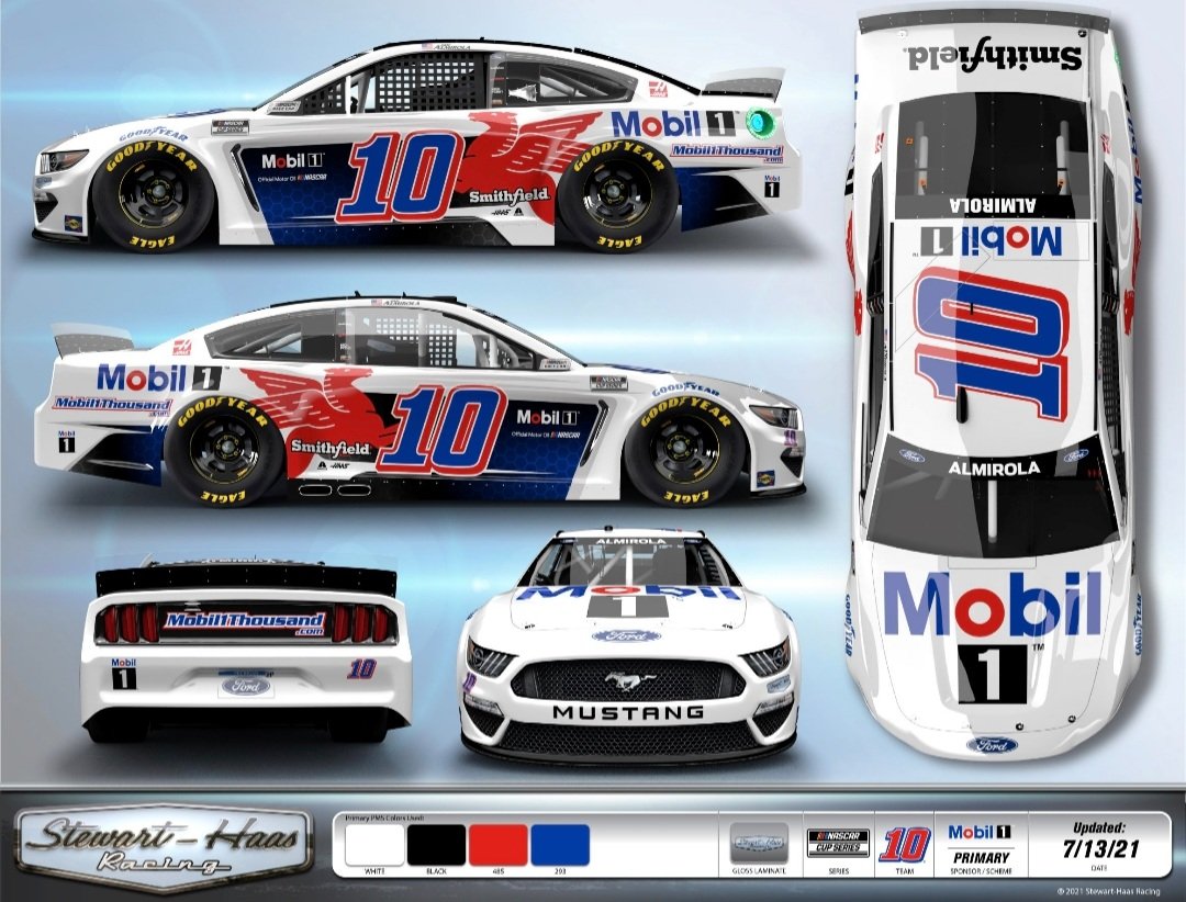 Mobile 1 Back On The 10 Car : r/NASCAR