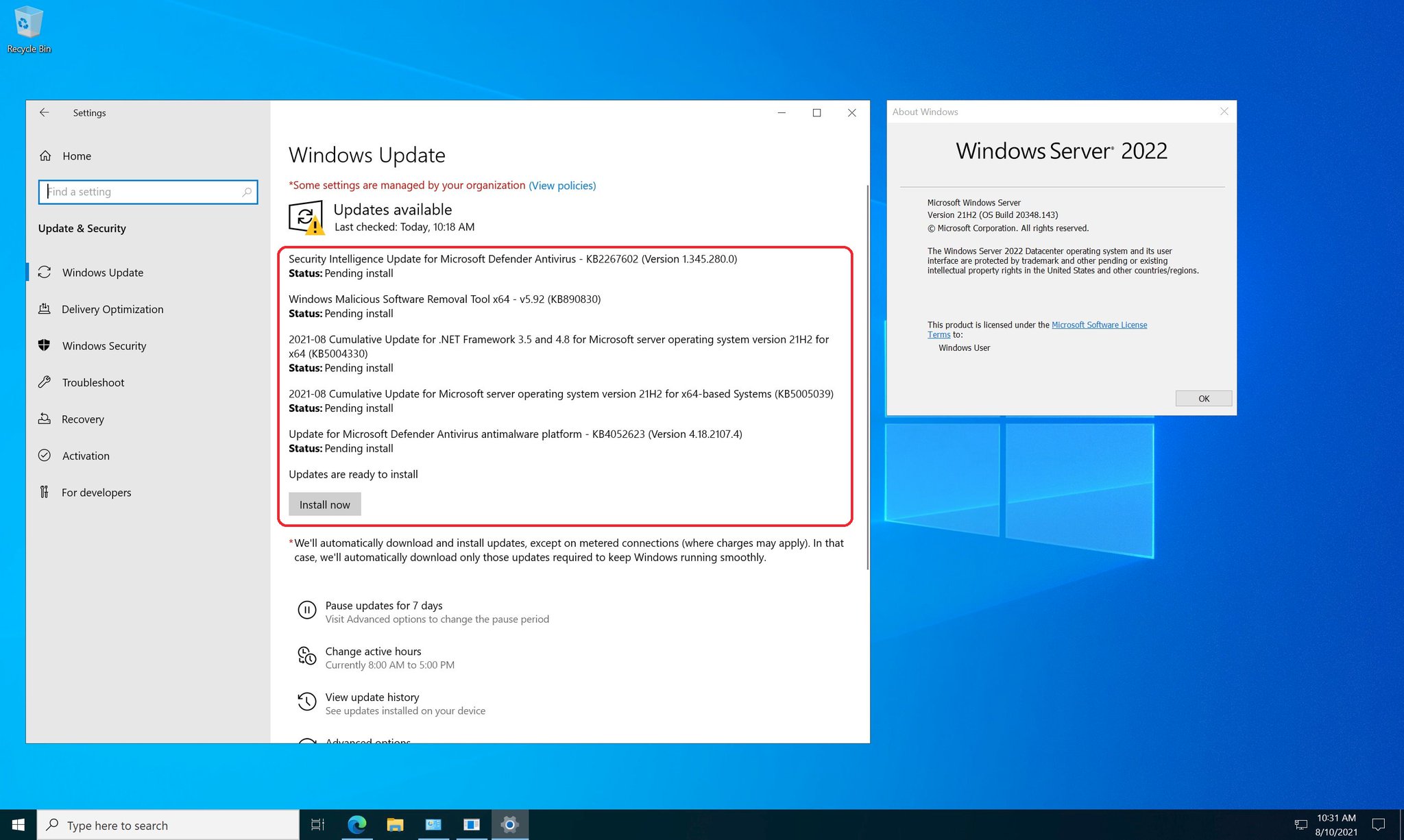 🔮WZor👁️ on Twitter: "🎯Windows Server 2022 #LTSC, Version #21H2, OS Build 20348.143.fe_release ...