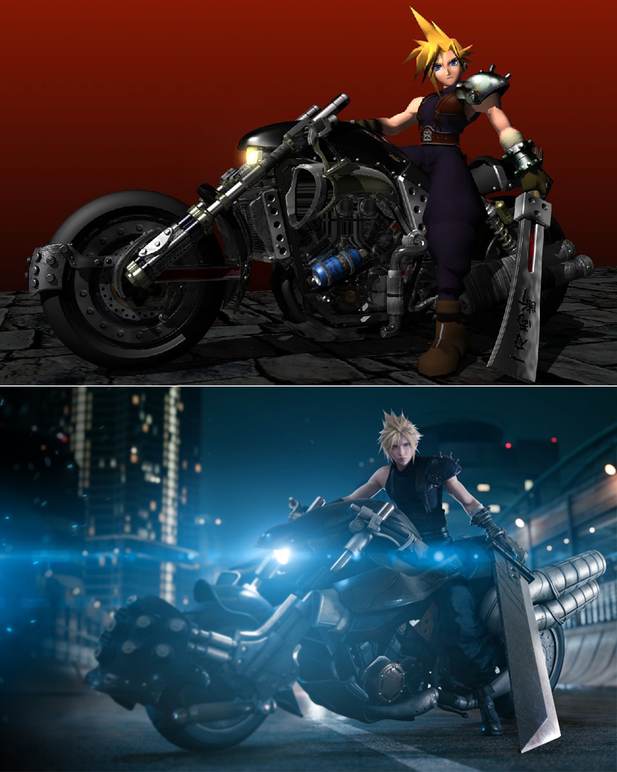 Final Fantasy Cloud Strife Bike