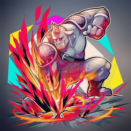 「Commission 16 of 20 🦏 💥 」|Quassyのイラスト