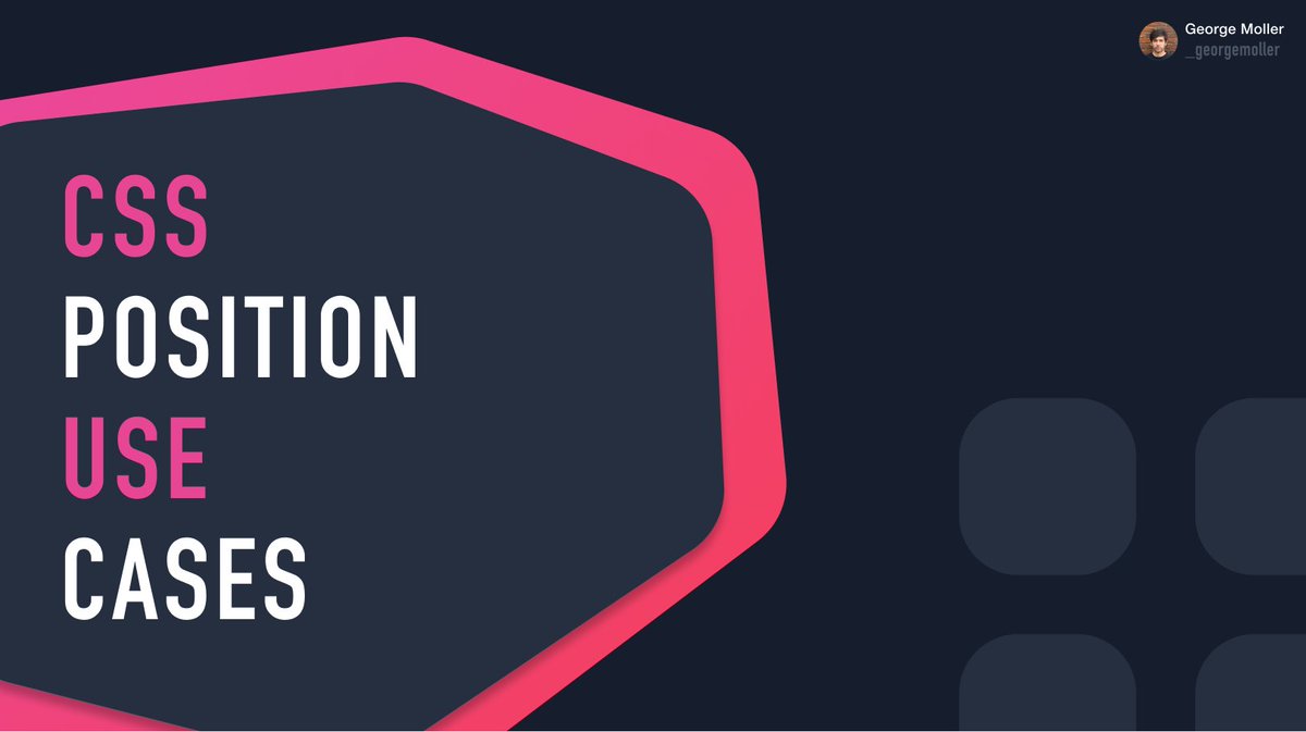 5 Common Position Use Cases In Css π§΅thread π Thread From George