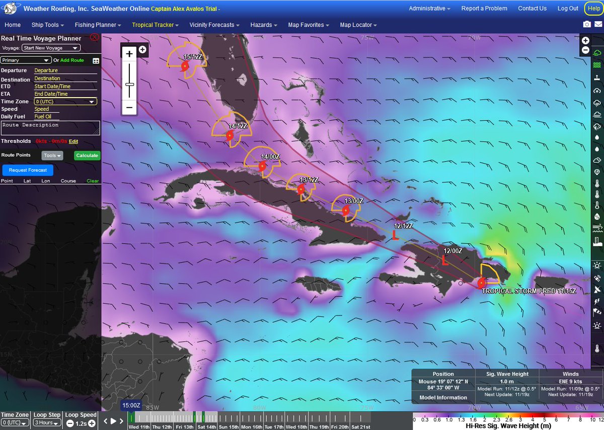 Marine Weather Forecast Services | Weather Routing Inc