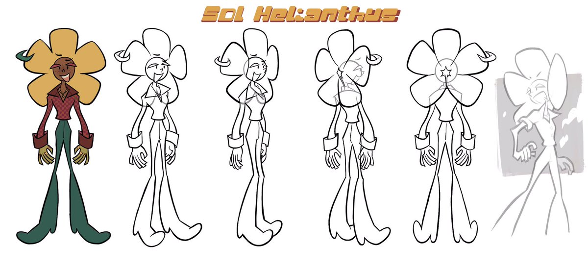 「flower ppl i made for a lil project 🪴 」bonobo 🦕🏁 comms open!の漫画