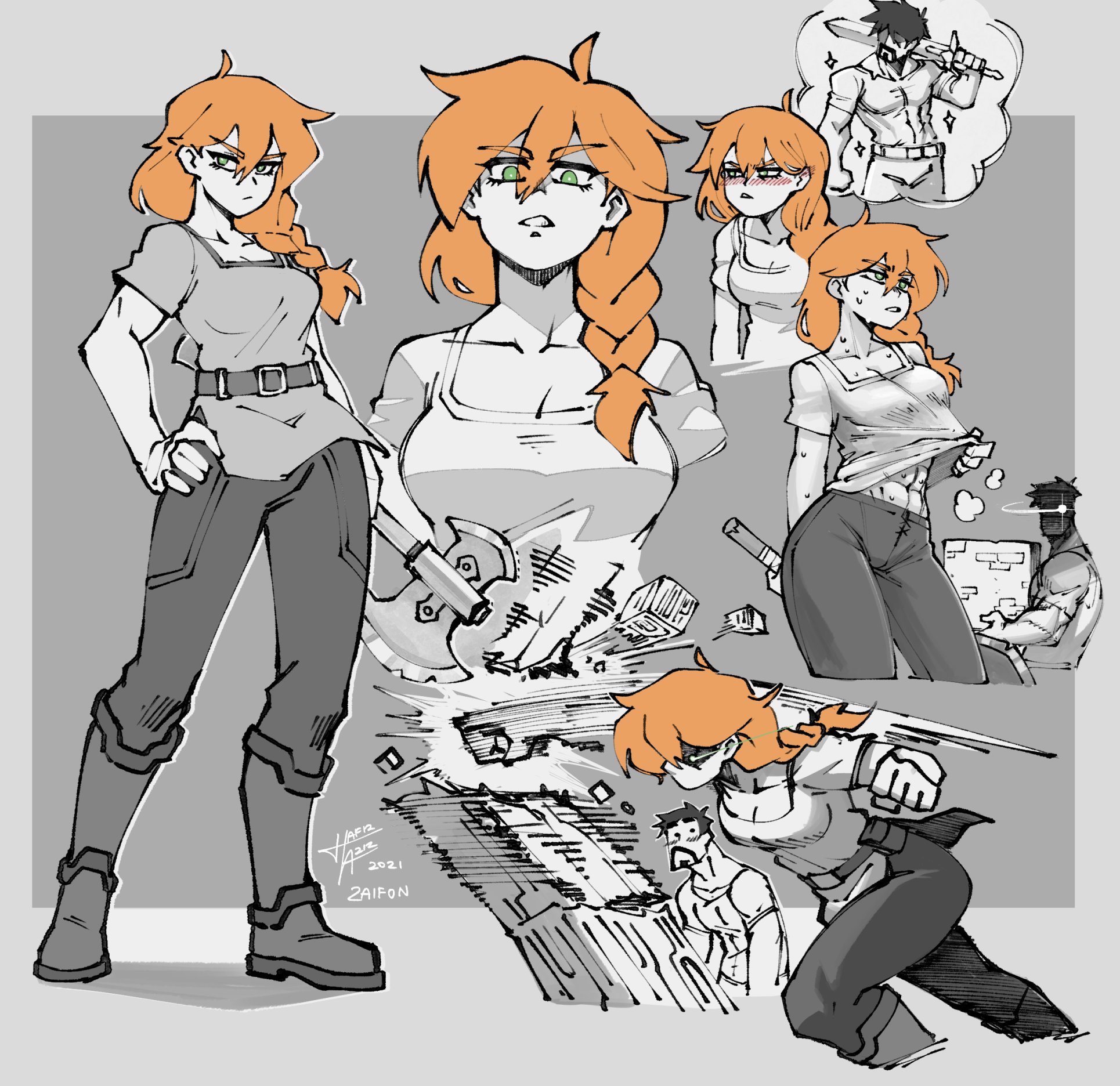 Minecraft Drawings Steve Girl