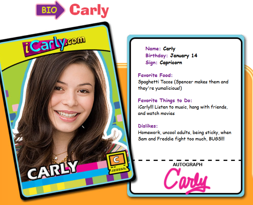 Icarly Carly Name