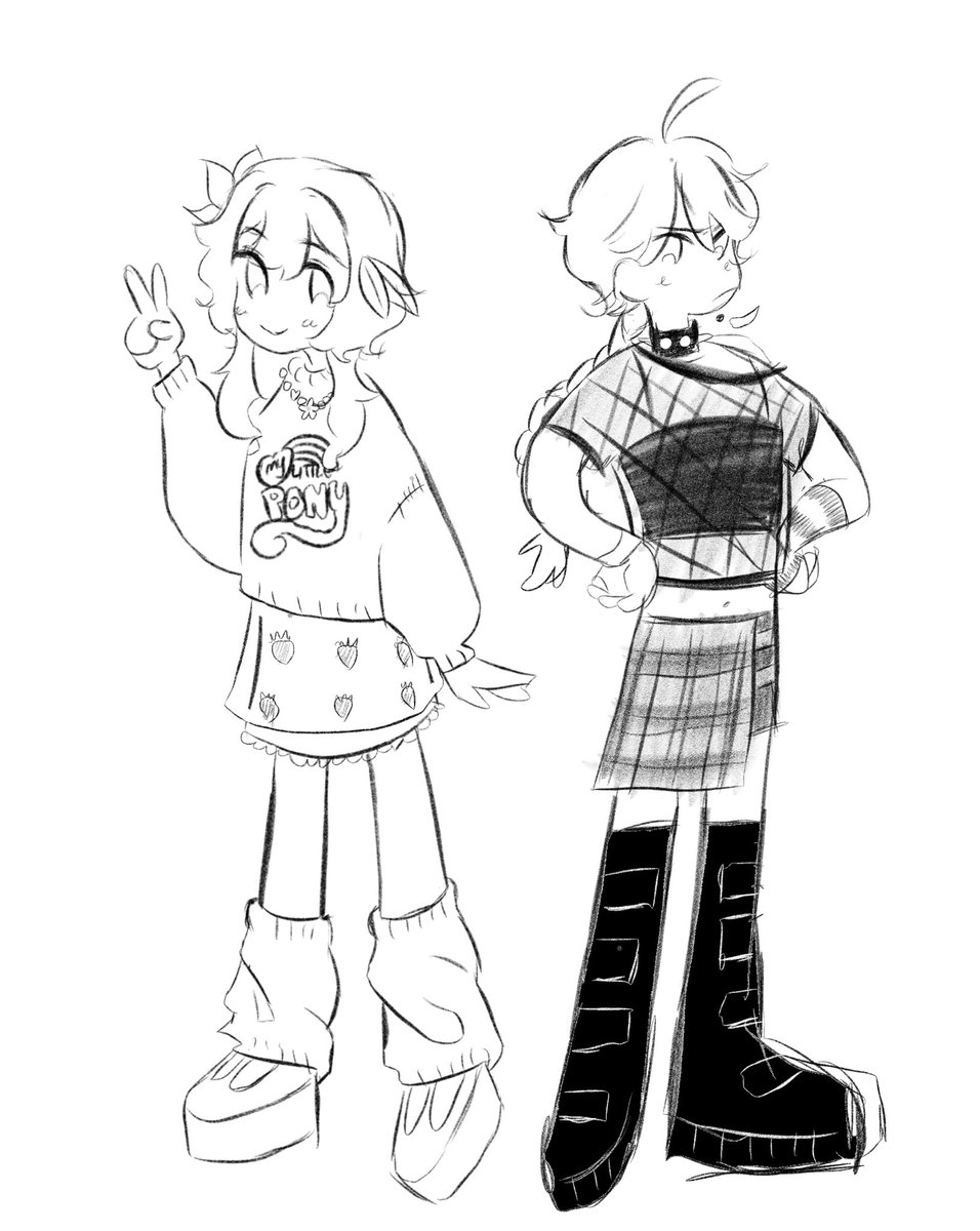 「Here me out: goth and emo aether and brony lumine 」qwirt‼️の漫画