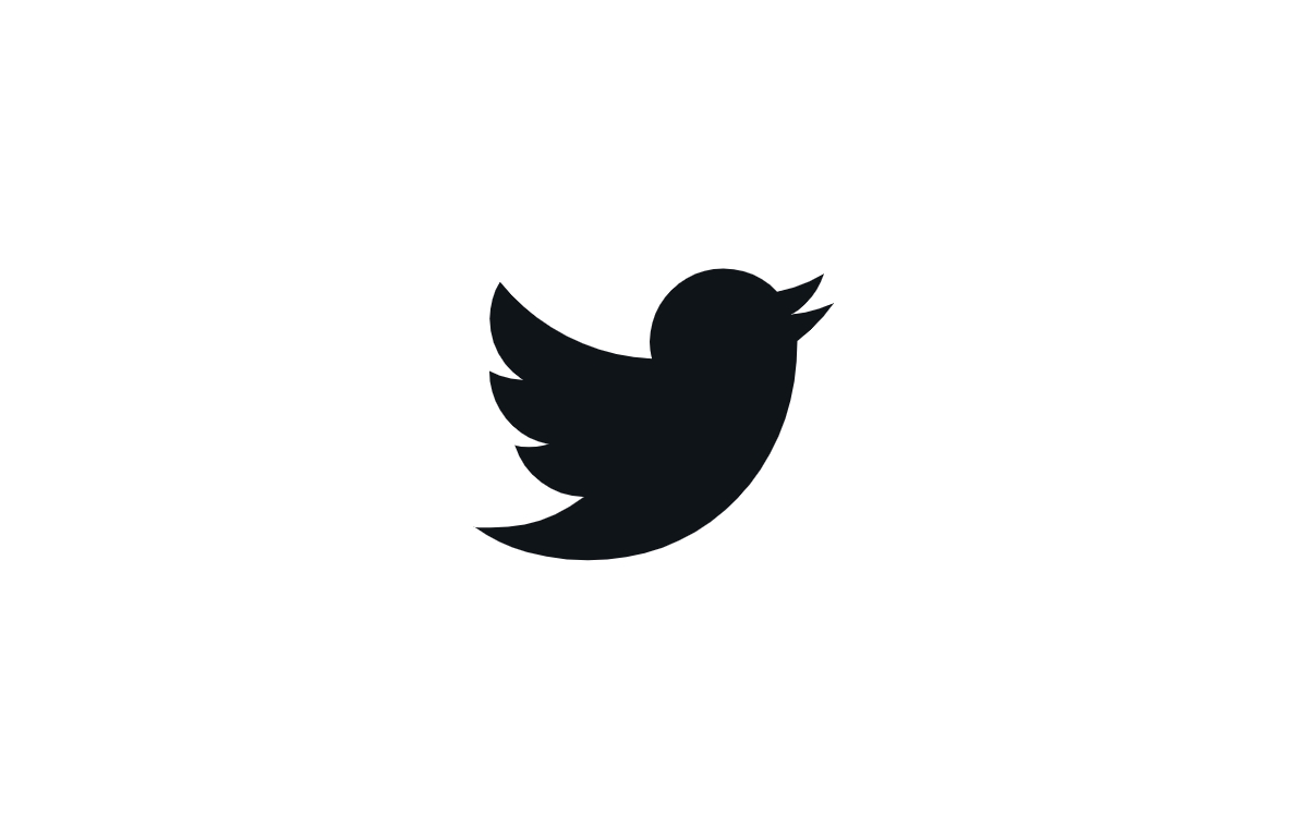 Twitter Bird Icon Black And White