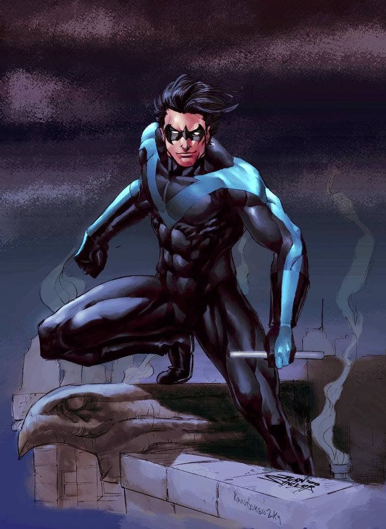 This iconic Nightwing fan art by Jean Sinclair and Steve Mack has been ...
