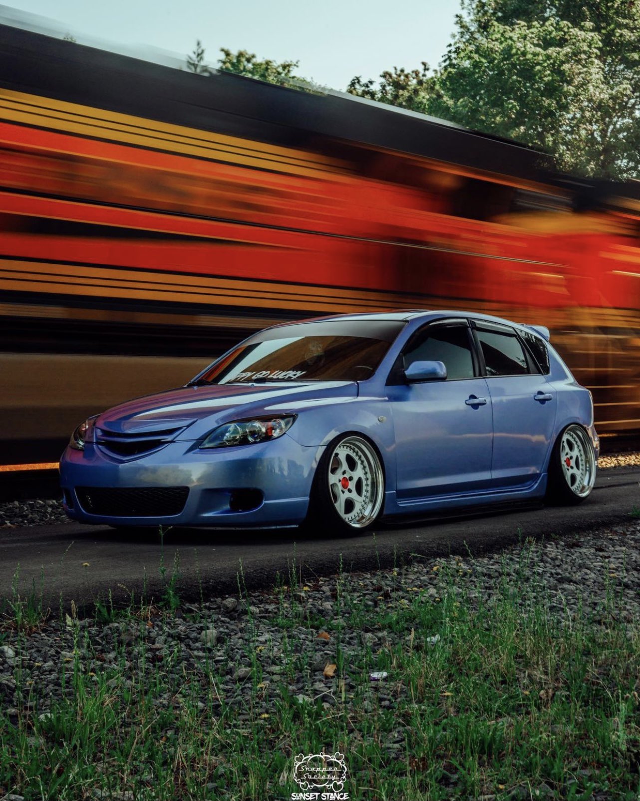 Stanced 2005 Mazda 3