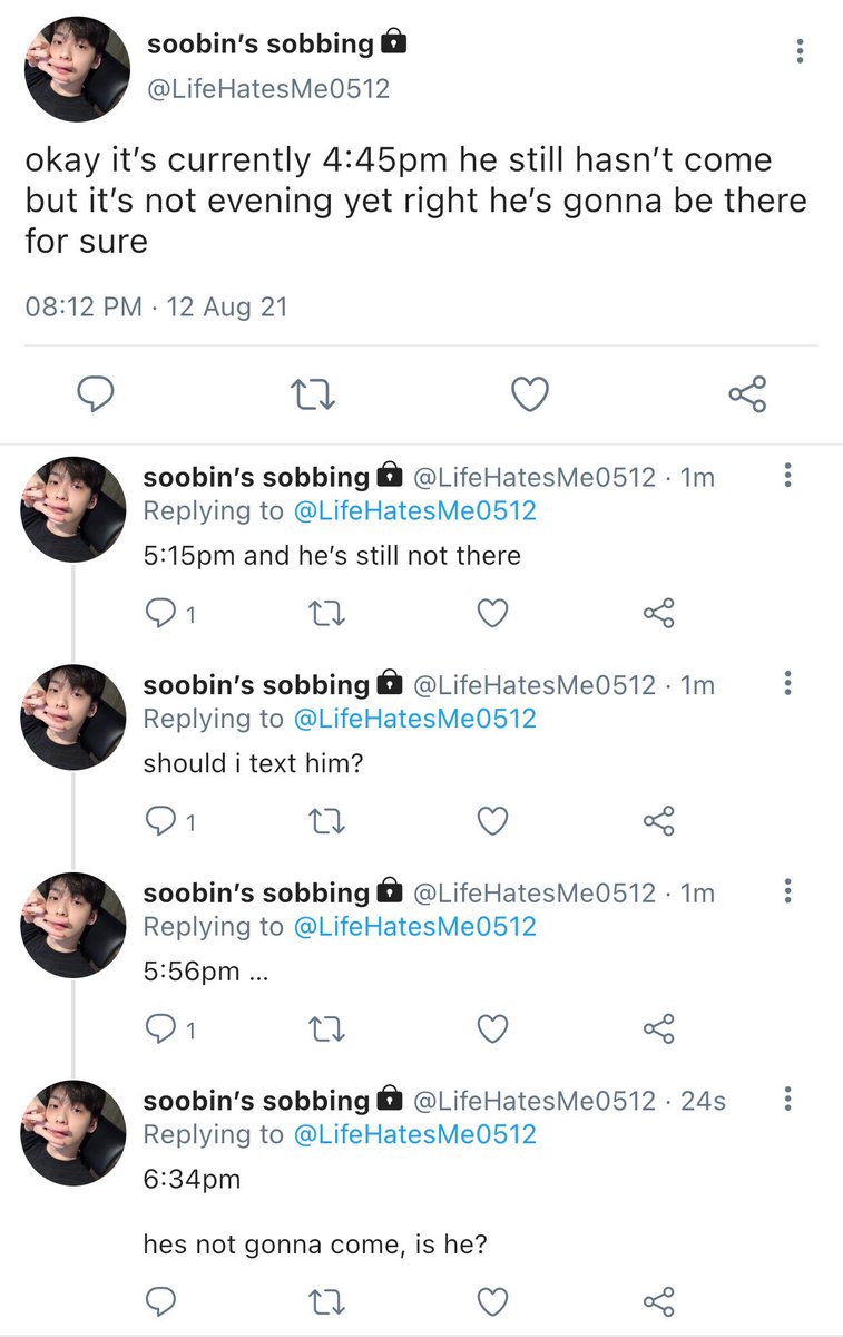 𖧵 ongoing taebin au 📌 on Twitter: "151. sighs…