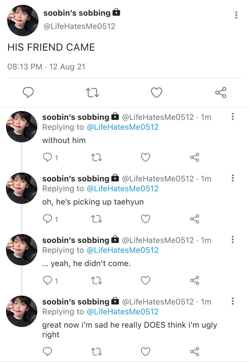 𖧵 ongoing taebin au 📌 on Twitter: "151. sighs…