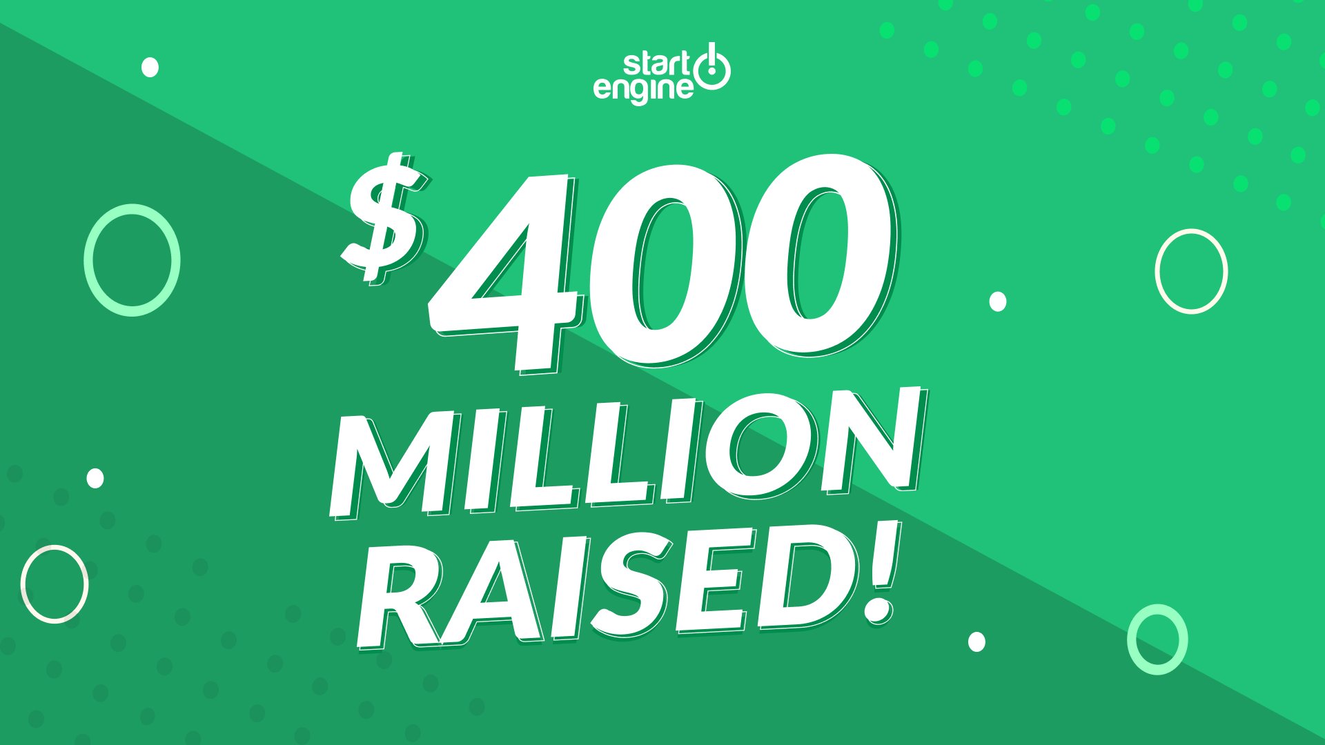StartEngine on Twitter: "We're not done celebrating this week...over $400M has been raised to ...