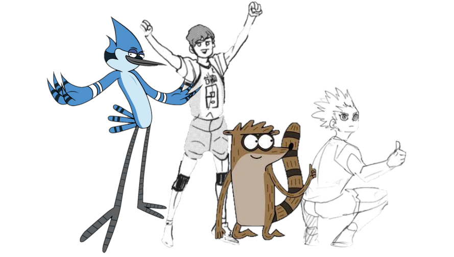 Regular Show Human Drawings