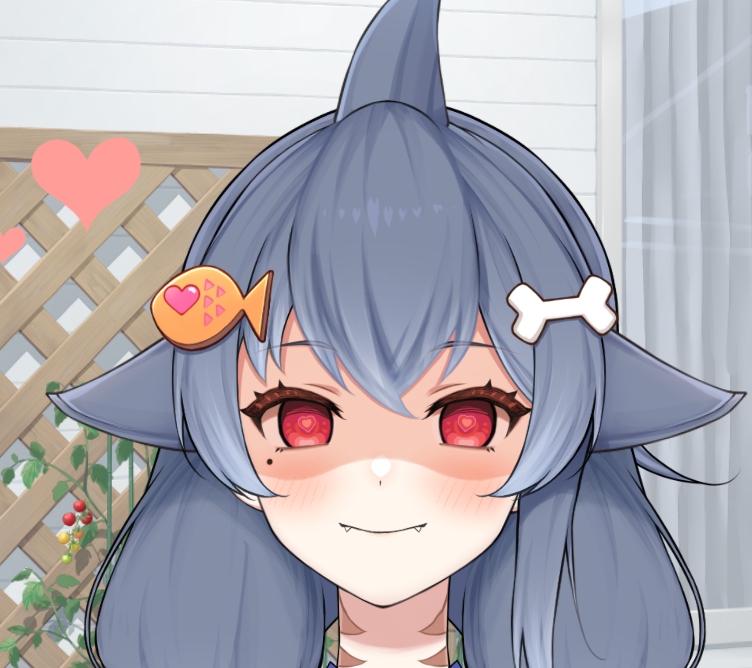 「🔴[LIVE] hey chat 😳 looking cute today 」|🦴🦈 mako sameshima !のイラスト