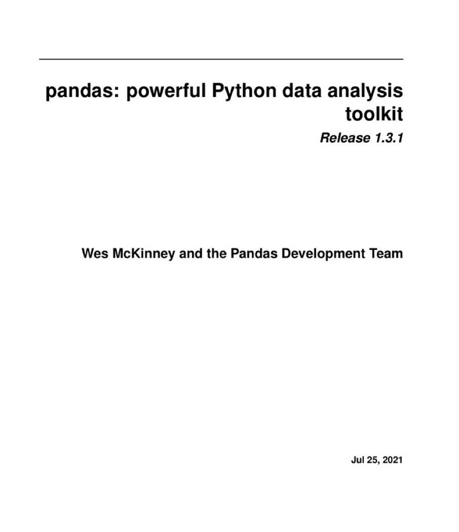 Kirk Borne on Twitter: "[FREE 3500-page PDF book. Expanded & updated July 2021] #Pandas — # ...