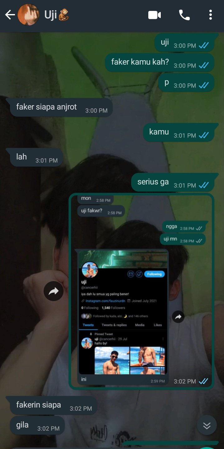 emon\(^-^ ) on Twitter: "pas w cek di get contact, jadi sebenernya nama lu rafy bali atau andre ...