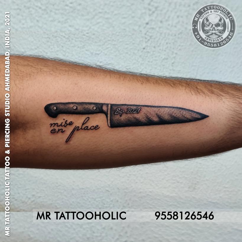 Chef Knife Tattoo Ideas