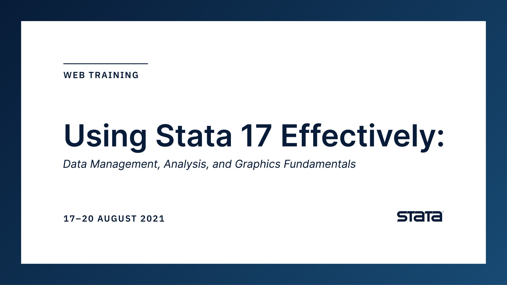Stata On Twitter Become Intimately Familiar With Three Major Components Of Stata Data