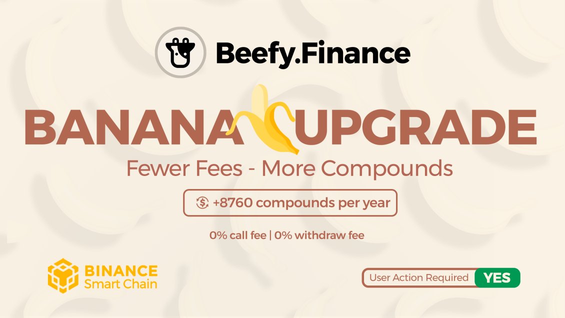 Beefy on Twitter: "🐮 Beefy’s Boosted $Banana Bonanza Extravaganza 🐮 🚨 Action Required: Old ...