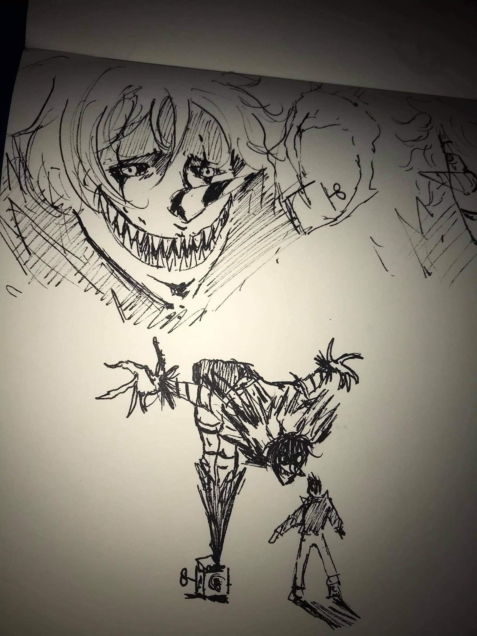 Laughing Jack Line Art